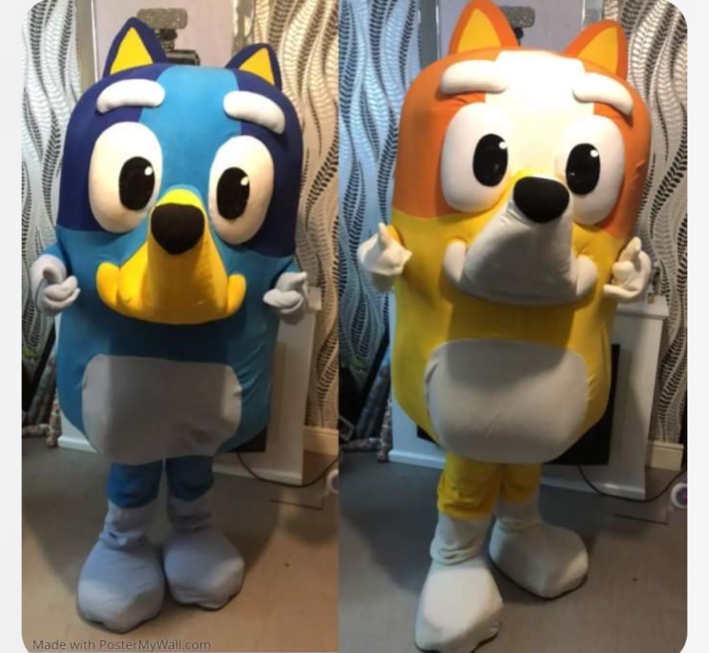 Bluey And Bingo - Event Mascots Costume Hire